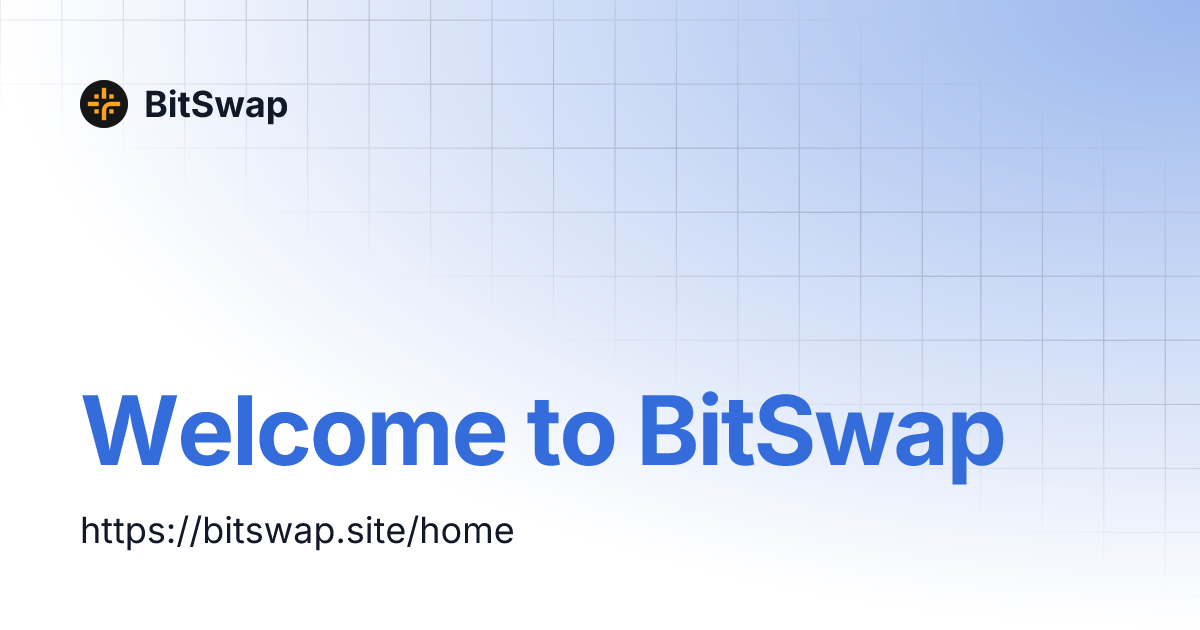 Welcome to BitSwap | BitSwap
